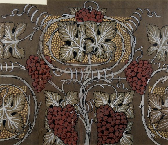 Vine and Grapes design, possibly for a wallpaper - William Morris Gallery