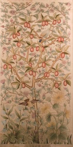The Plum Tree embroidered panel - William Morris Gallery