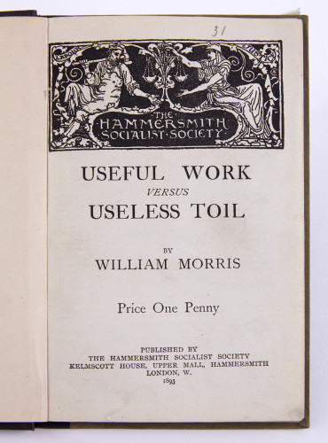 Useful Work Versus Useless Toil - William Morris Gallery