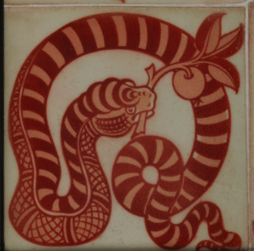 Animal Tile - Snake - William Morris Gallery