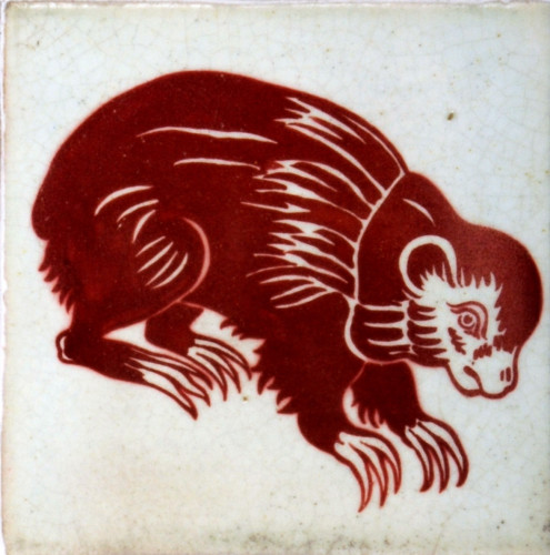 Animal Tile - Monkey - William Morris Gallery