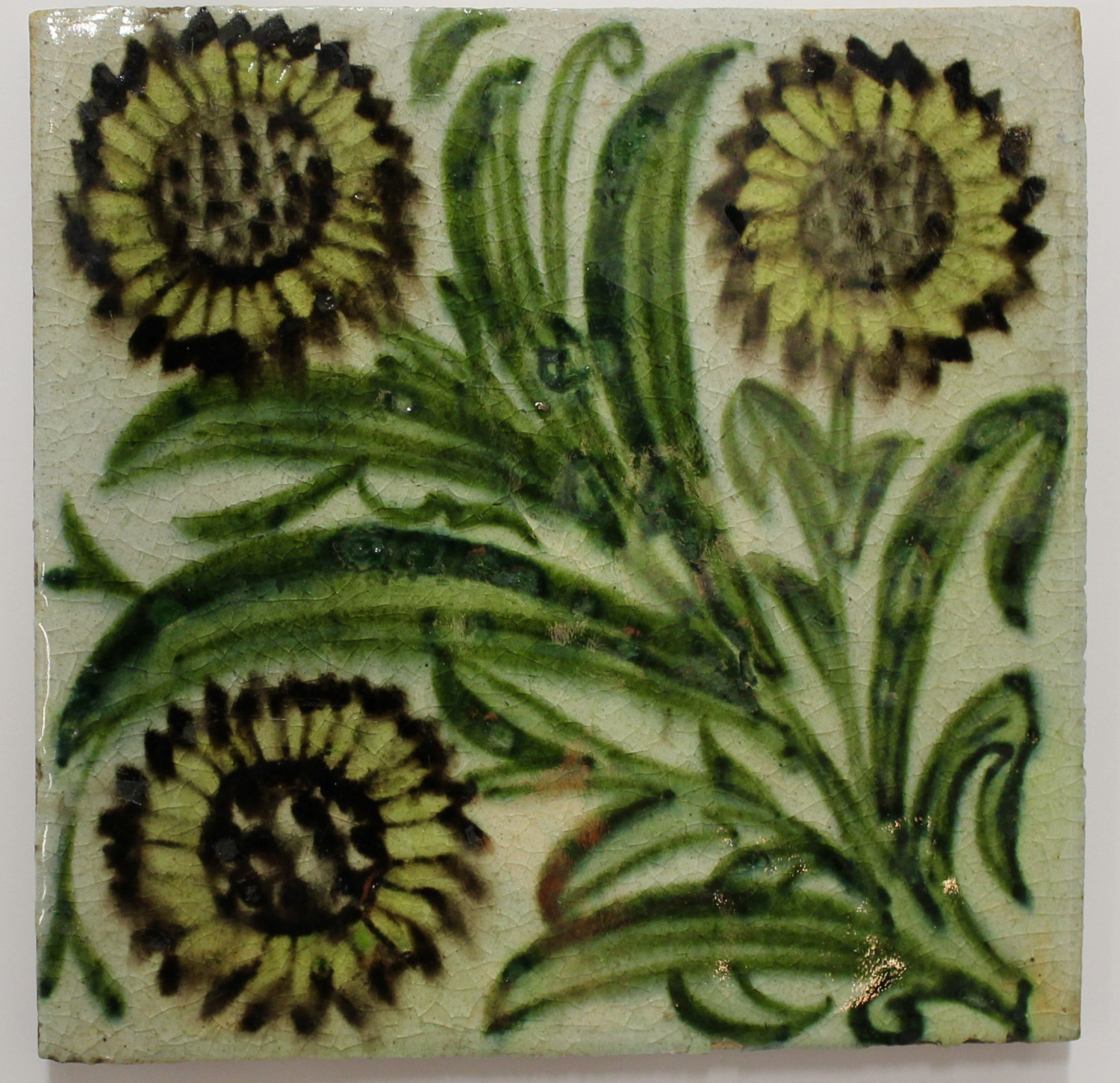 Sunflower Tile - William Morris Gallery